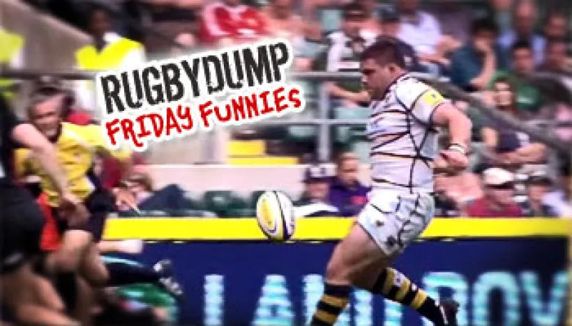 Friday Funnies - The Ben Broster chip kick | Rugbydump