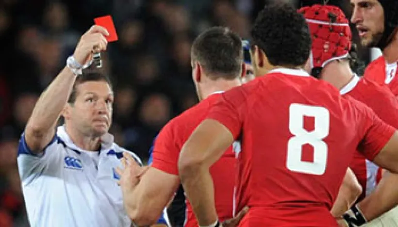 Sam Warburton red card in Rugby World Cup Semi Final | Rugbydump