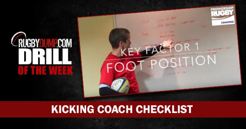 Rugby Drill: Kicking Coach Checklist | Rugbydump