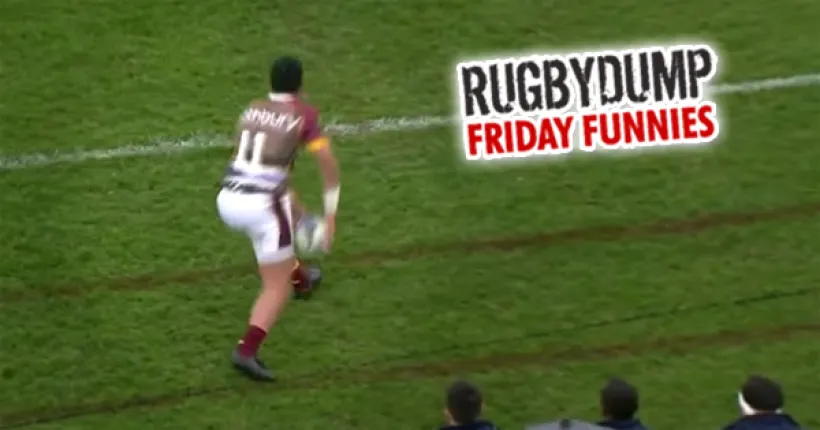 Friday Funnies - Fake Lineout Dummy Goes Horribly Wrong | Rugbydump