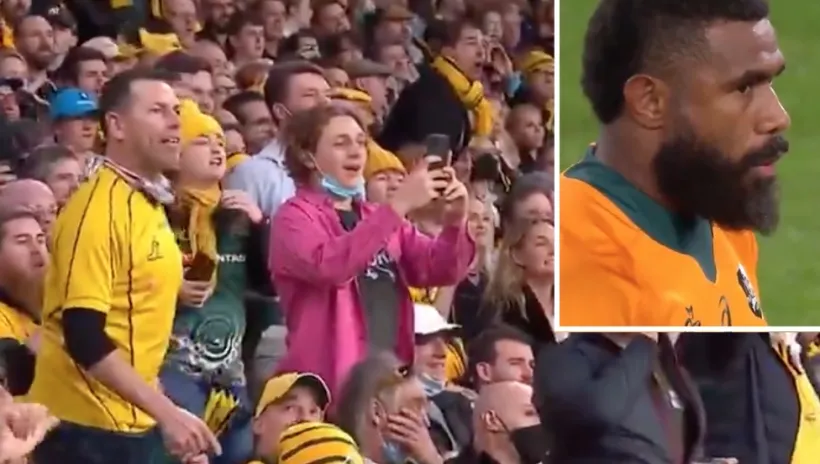 Wallabies fans raging after questionable early red card for Marika ...
