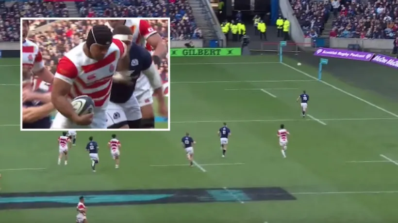 Japan use 50:22 law variation to score excellent try against Scotland ...