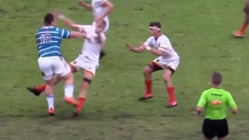WATCH: Big Rugby Collision In South African Schools Match | Rugbydump