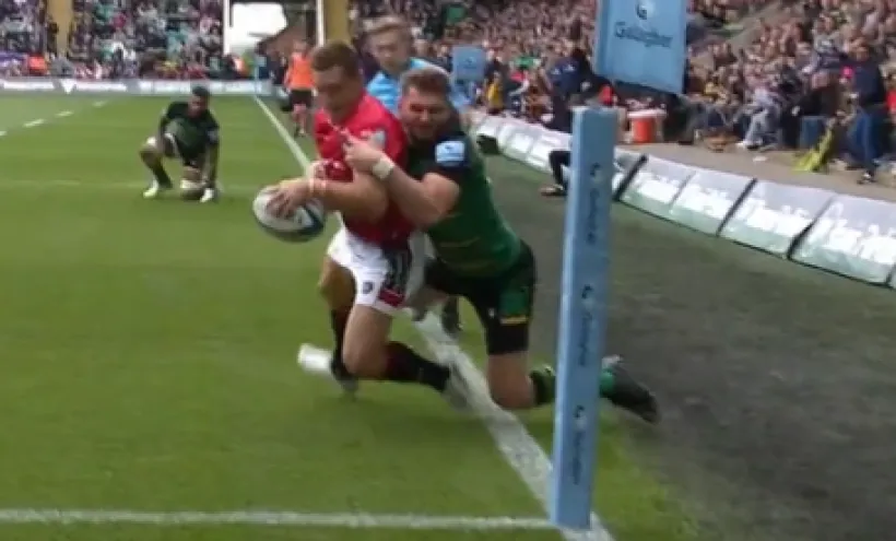 WATCH: Dan Biggar with WORLD CLASS try saving tackle | Rugbydump