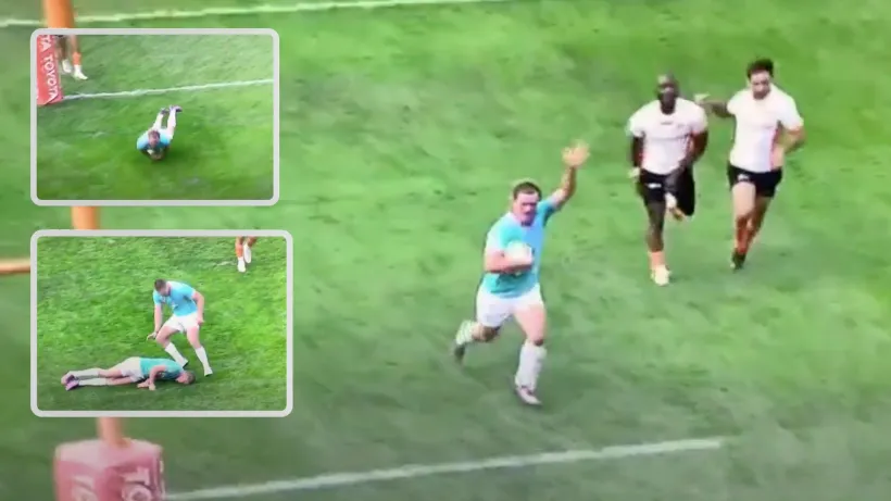 Blue Bulls Chris Smit Knocks Himself Out Whilst Scoring | Rugbydump