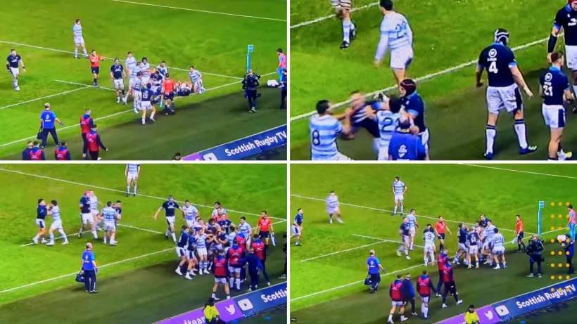 Massive Brawl in Scotland vs Argentina Thriller At BT Murrayfield | Rugbydump