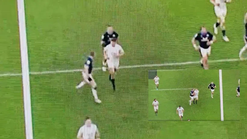 Russell Caught Giving Farrell A Mouthful As van der Merwe Races Away ...