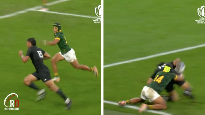 Kurt-Lee Arendse's Try-Saving Tackle: A Decisive Moment in South Africa ...