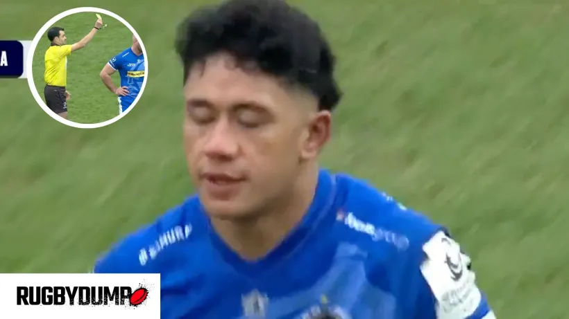 Exeter number eight shown yellow against Glasgow | Rugbydump