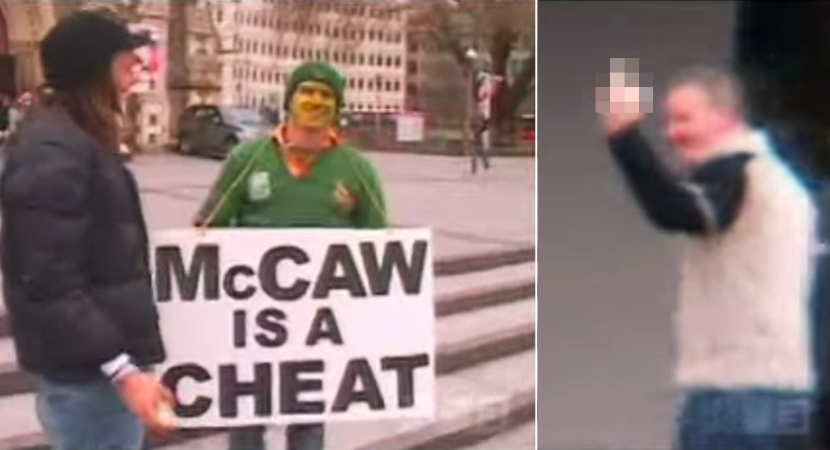 Comedy duo take on Christchurch streets with outrageous Richie McCaw ...