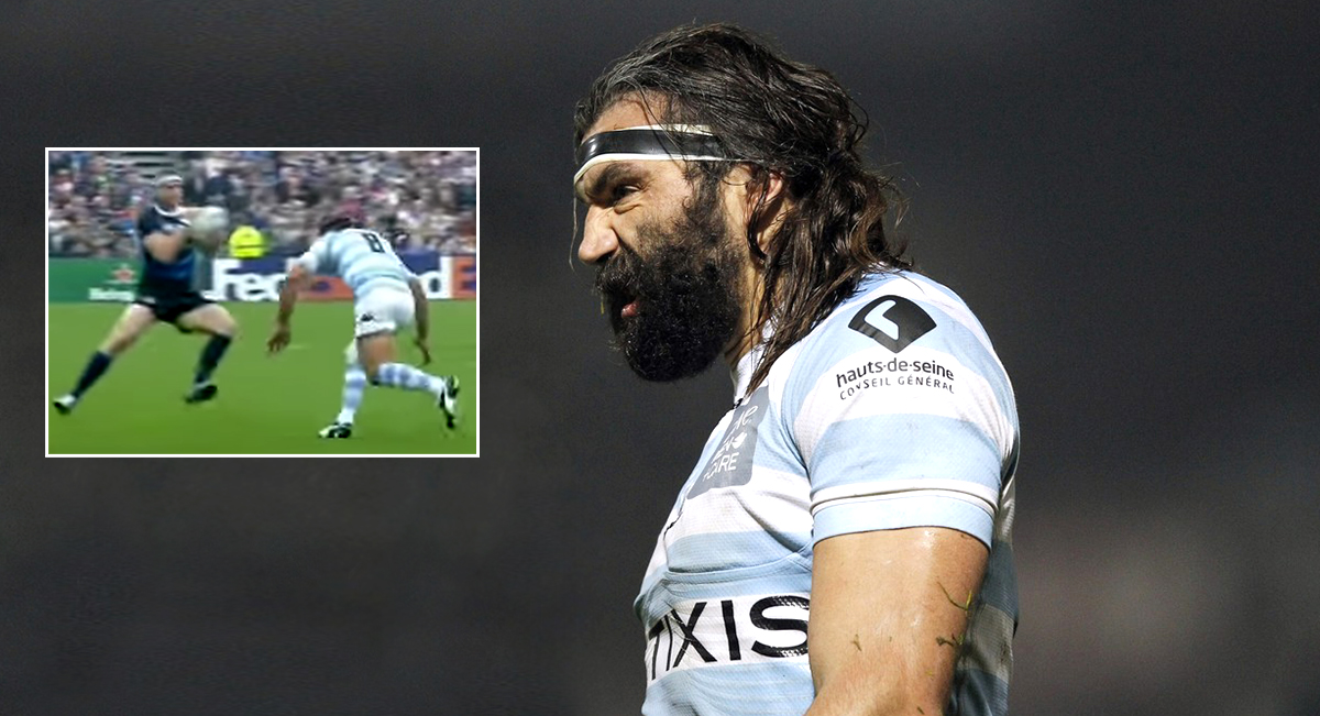 Sebastien Chabal's big tackle on Jamie Heaslip | Rugbydump