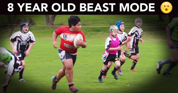 U9 kid goes into BEAST MODE and nobody can do a thing about it! | Rugbydump