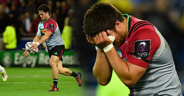 Ben Botica inexplicably kicks the ball away as Harlequins attempt late ...