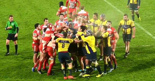 Awful spear tackle sparks huge brawl in French third division | Rugbydump