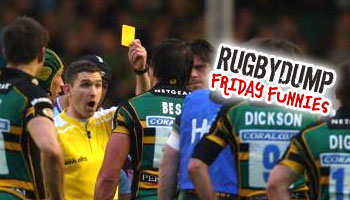Friday Funnies - Neil Best pushes referee George Clancy | Rugbydump