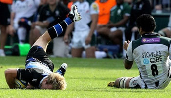 George Stowers straight red card for hit on Nick Abendanon | Rugbydump