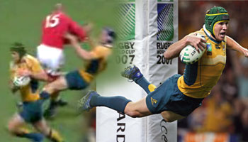 Gareth Thomas late hit on Berrick Barnes | Rugbydump