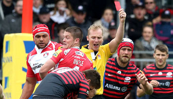 Nick Wood red carded after 73 seconds for stamp on Jacques Burger ...