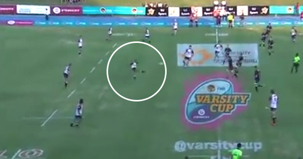 Pukke fullback launches HUGE dropgoal in Varsity Cup Semi Final | Rugbydump