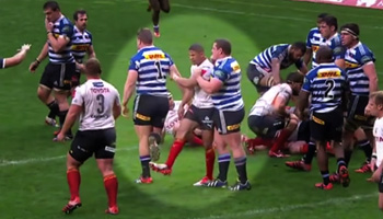 Rayno Benjamin's sneaky trip gets cautioned before he commits a blooper ...