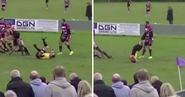 Acrobatic referee shows us how to smoothly recover from an embarrassing ...