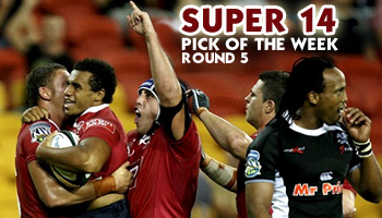 Super 14 Pick of the Week - Round 5 | Rugbydump