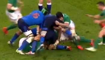 Sean O'Brien's monster ruck cleanout against France | Rugbydump