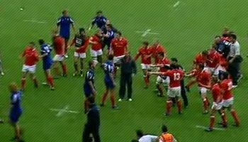 Final whistle fight after dramatic win by the Welsh under 20's | Rugbydump