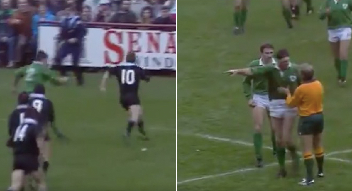 The day Grant Fox scored against Ireland but was denied by a ball boy ...