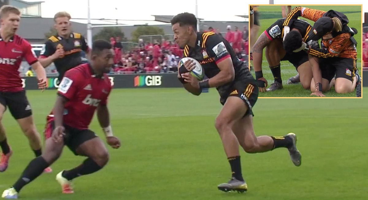 OUCH: Sevu Reece makes brutal shot as winger steps directly into the ...