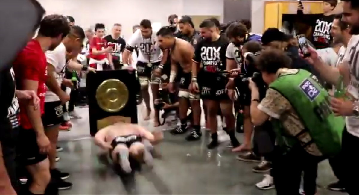 Toulouse’s bizarre changing room celebration after first Top 14 title ...