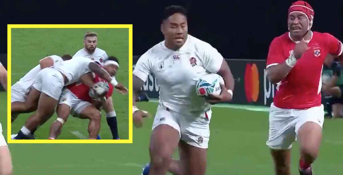 WATCH: That HUGE Tuilagi hit on Tonga scrum half | Rugbydump