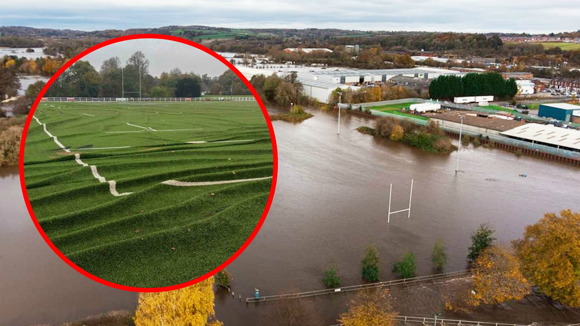 Derby RFC in need of £10,000 after flooding destroys 4G Pitch - Video ...