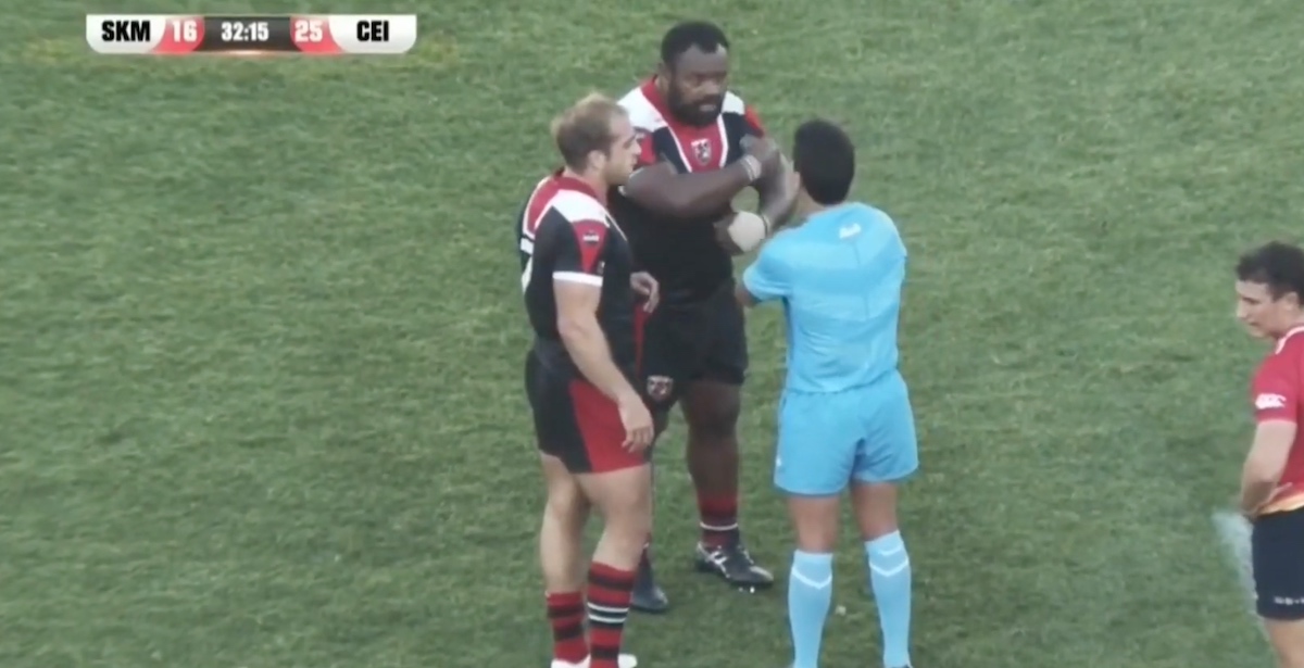 WATCH: Fijian prop escapes RED after high shot in South American league ...