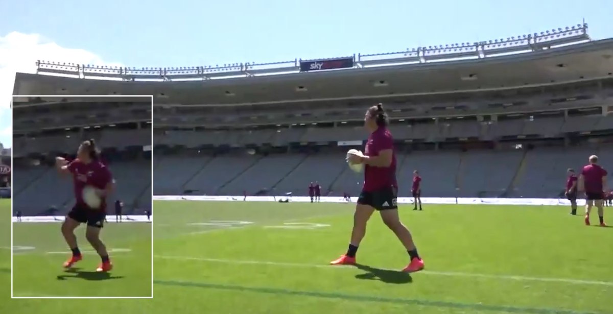 All Blacks youngster demonstrates MONSTER NFL throw in Bledisloe ...
