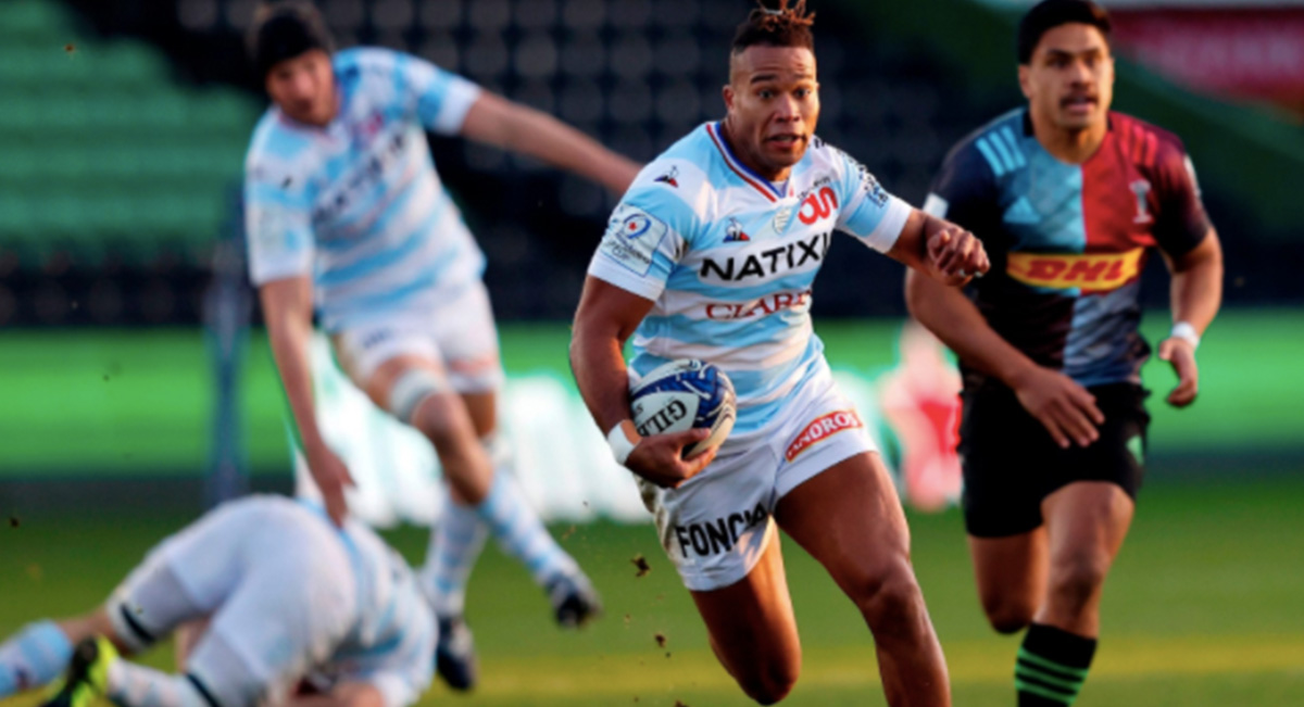 Teddy Thomas shows patented balance as Racing put on an attacking ...