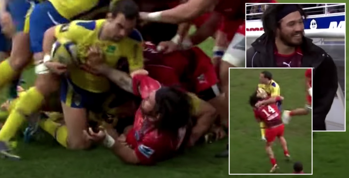 Rene Ranger gets yellow for HUGE illegal hit on Morgan Parra... then ...