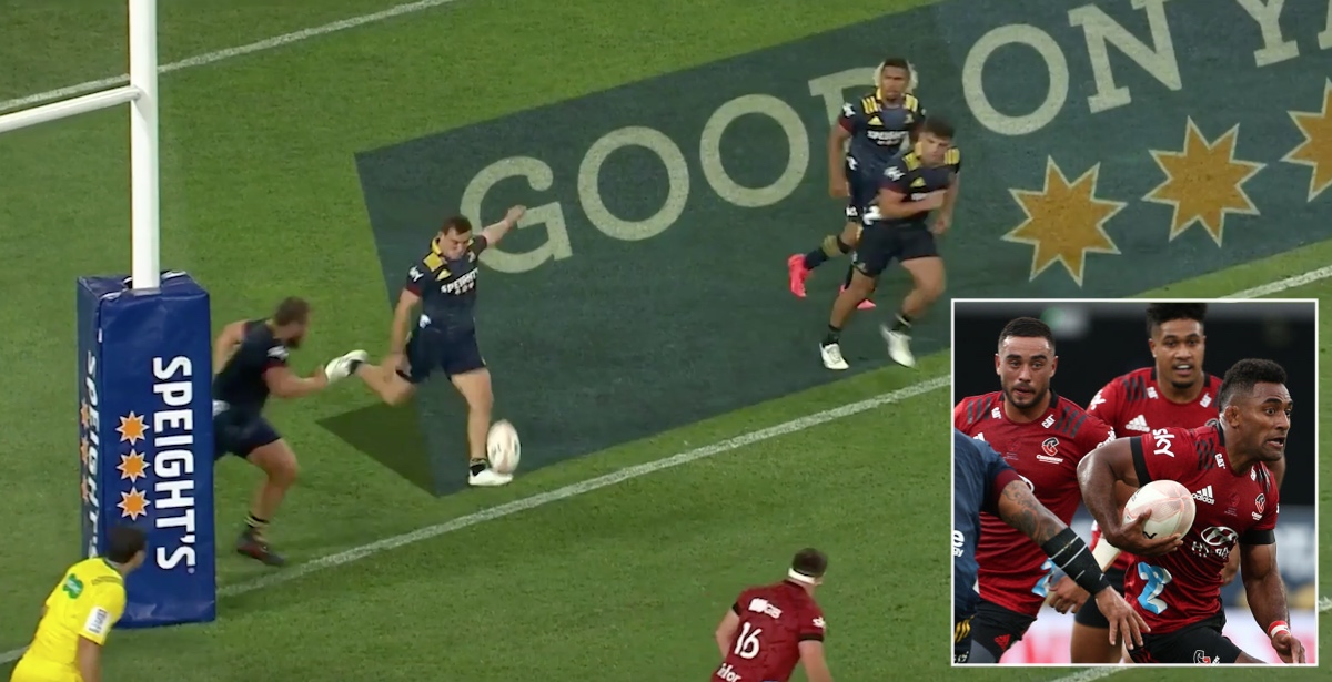 First Super Rugby Aotearoa goal line drop out sets up amazing finale in ...