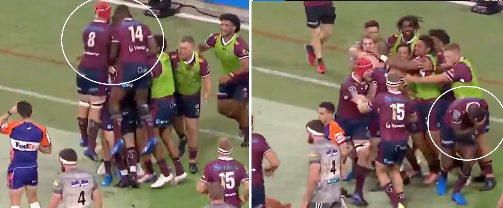 WATCH: Reds players caught out in hilarious celebration blooper vs ...