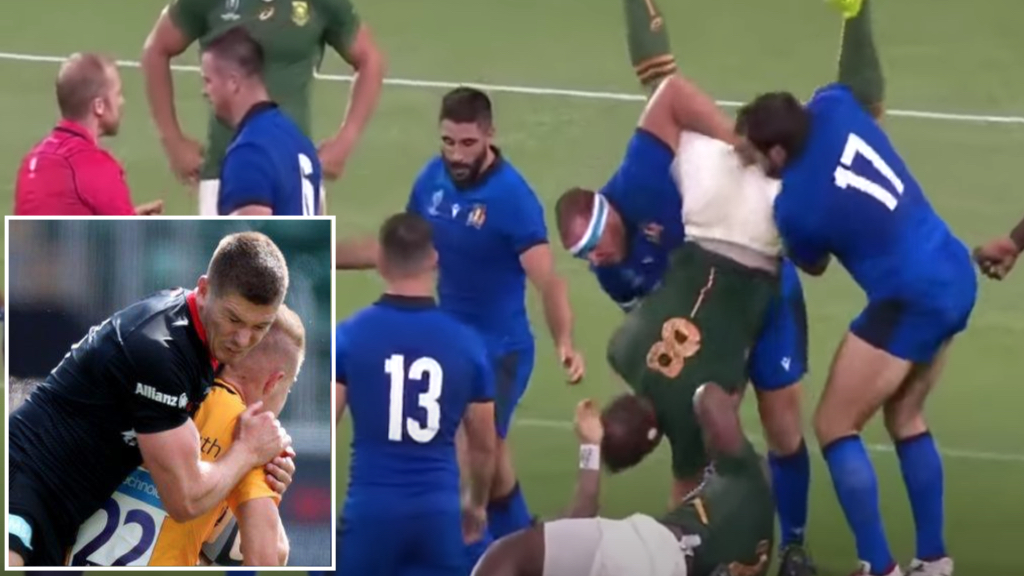 Five minute video of BRUTAL red card tackles is hard not to watch ...