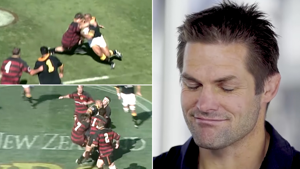 The day Richie McCaw tried to tackle Jonah Lomu for the first time ...