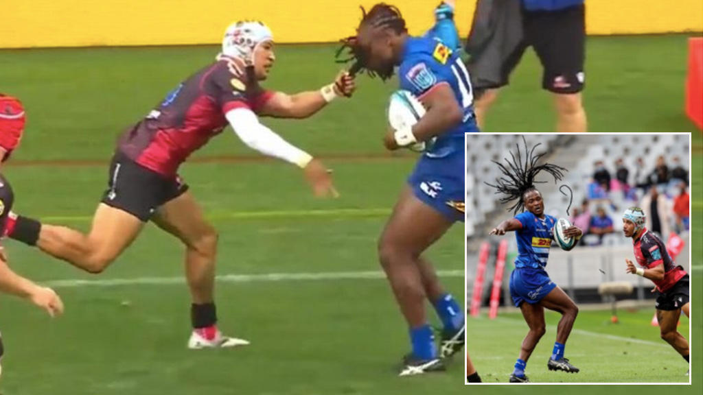Hair ripped out in tackle results in yellow card for Lions winger ...