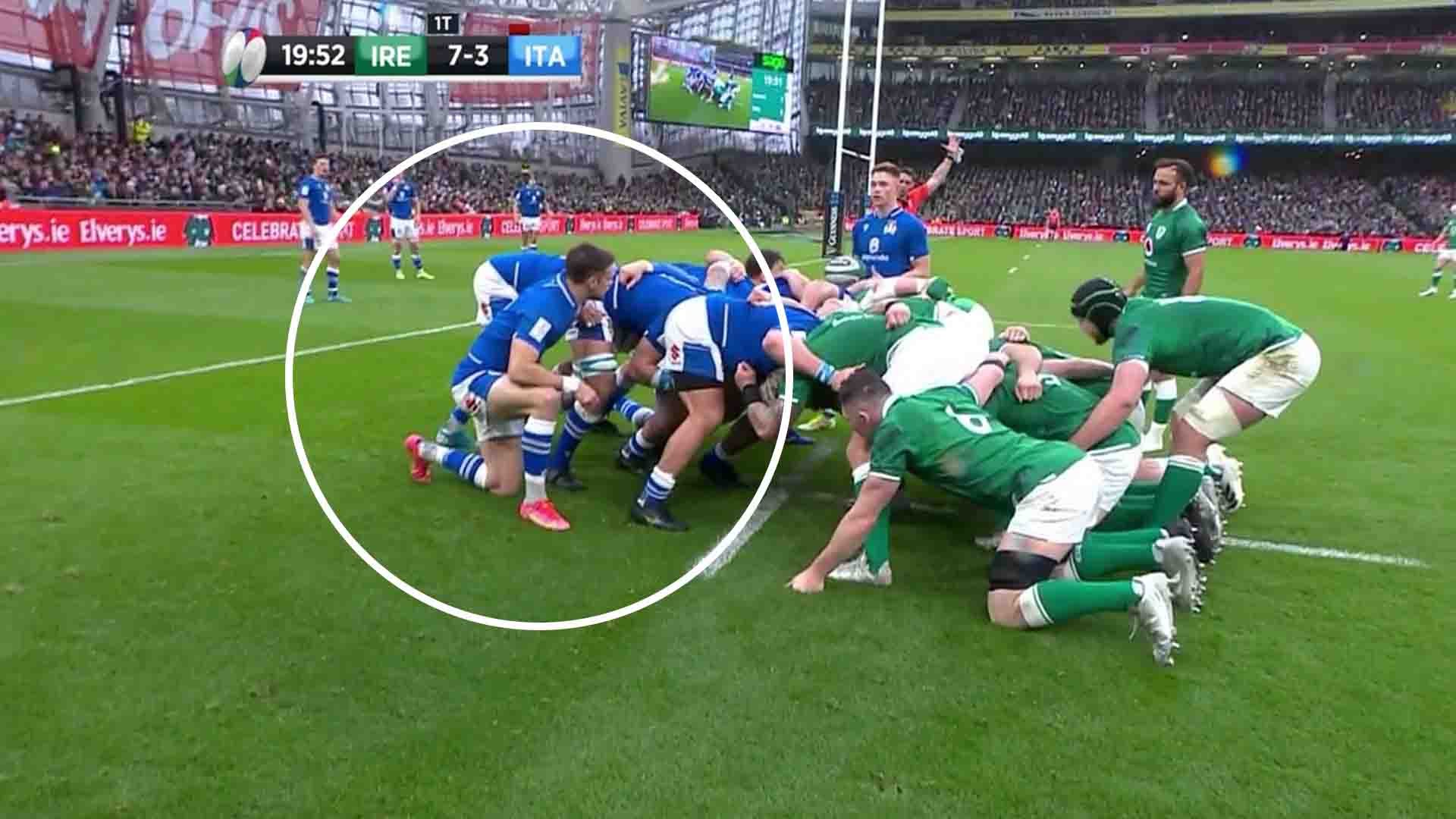 Confusion between Italy and referee in bizarre Six Nations moment ...