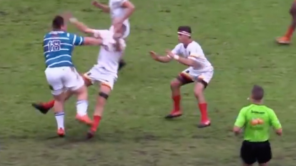 WATCH: Big Rugby Collision In South African Schools Match | Rugbydump