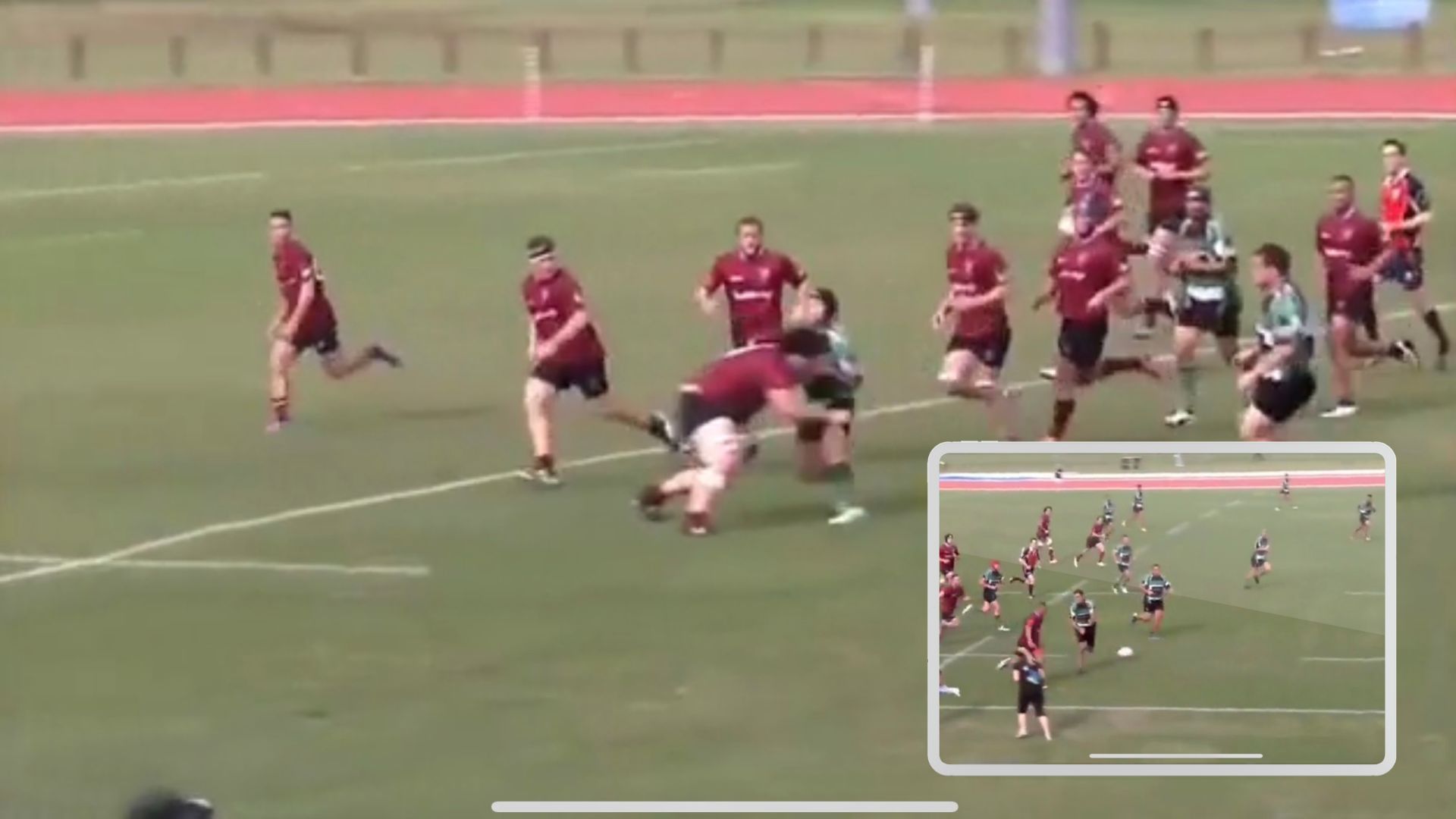 Savage Hit In Aussie Club Rugby Leads To Epic Try | Rugbydump