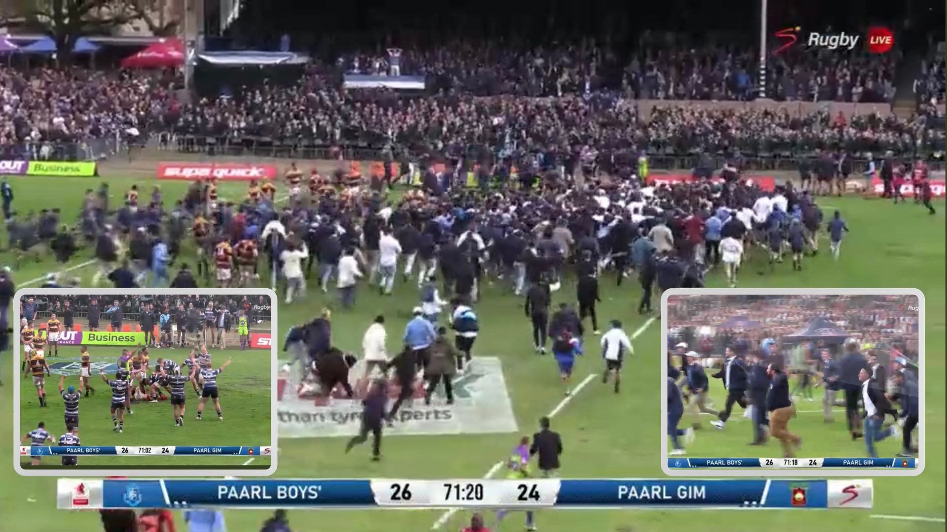 Incredible Scenes At School Boys Rugby Match | Rugbydump