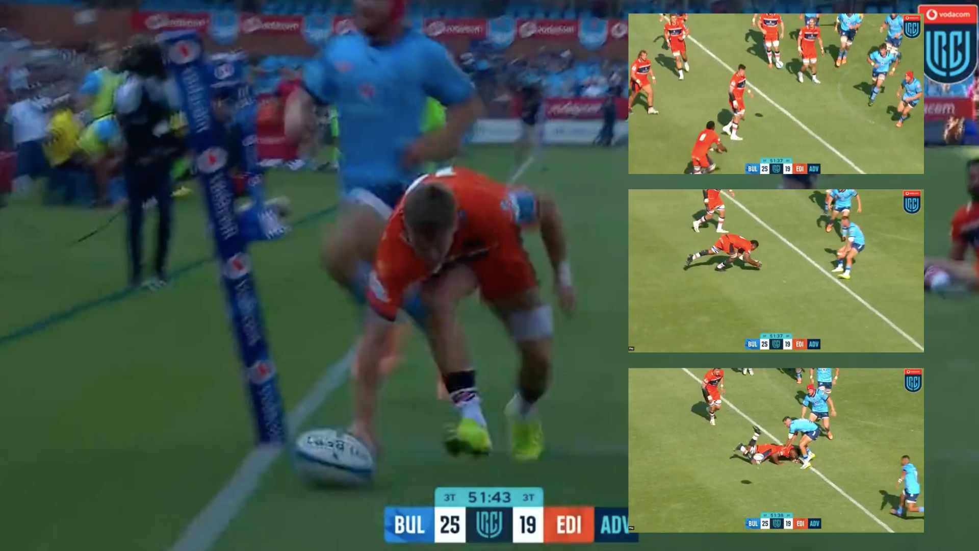 Fijian Finesse From Giant Second Row Bill Mata Leads To Edinburgh Try ...