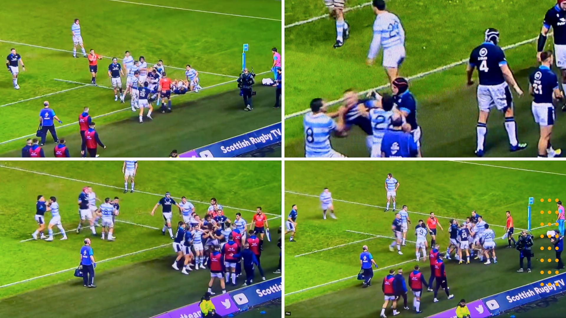 Massive Brawl in Scotland vs Argentina Thriller At BT Murrayfield ...