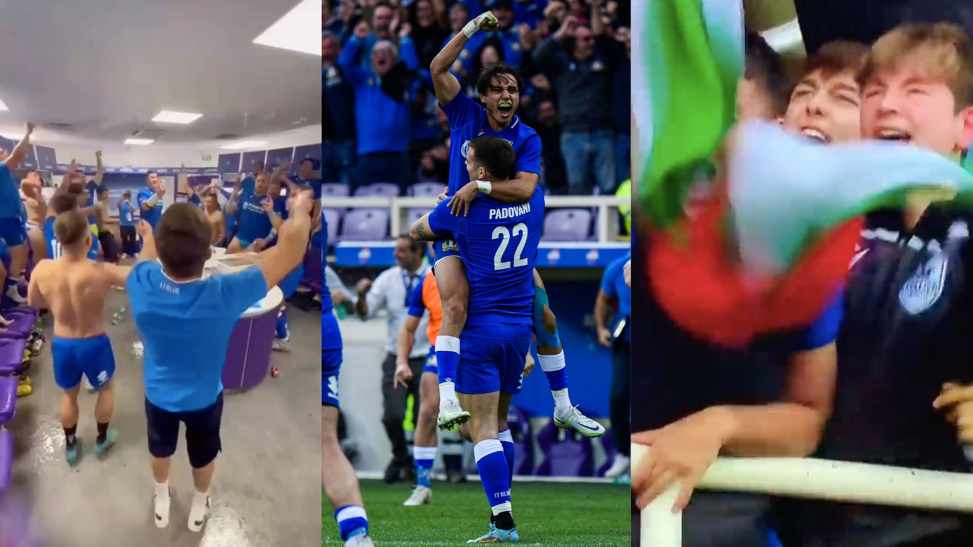 Incredible Scenes Emerge From Momentous Italian Victory | Rugbydump