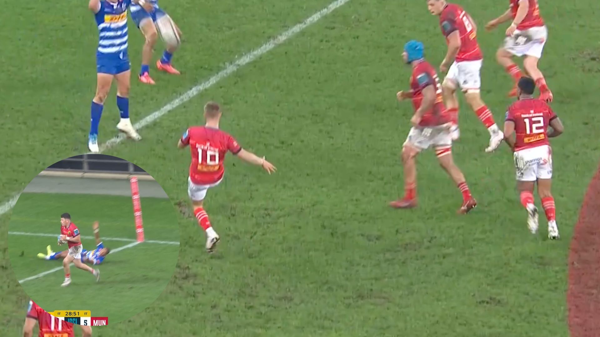 Jack Crowley drops the ball on dime for brilliant Munster try in URC ...